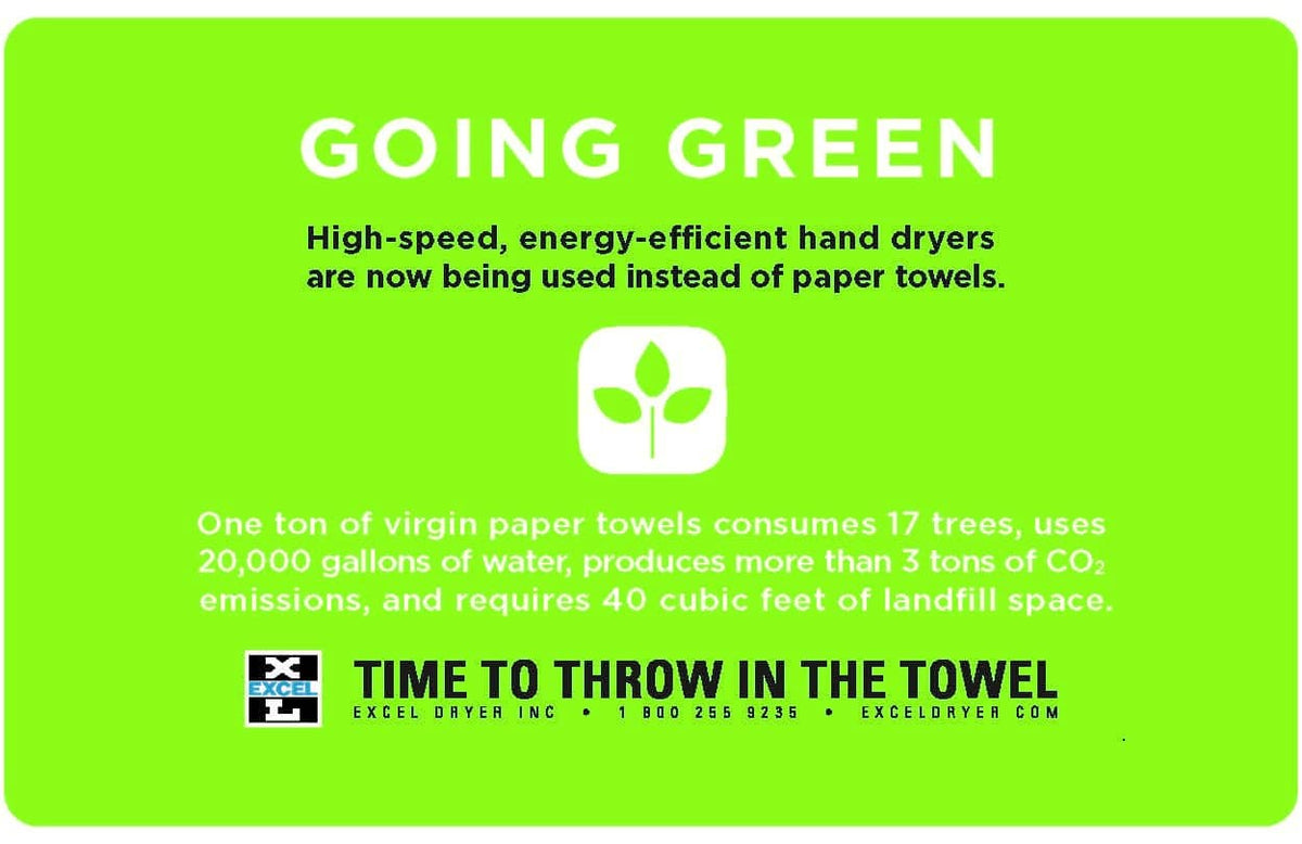 Excel (676G) | Wall Placard - Going Green (Green) — Plumbers Paradise