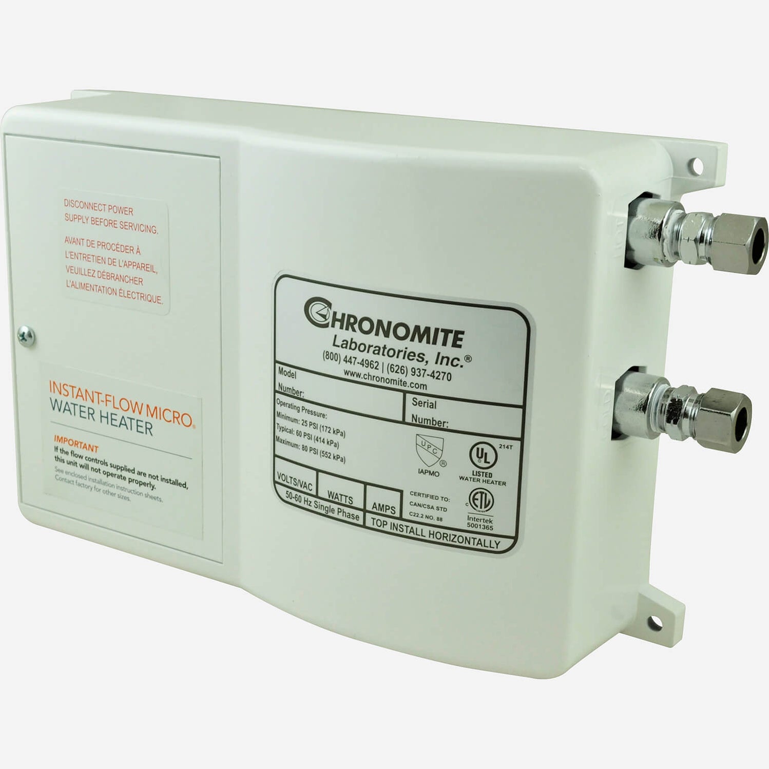 Chronomite (M-30/208) | Instant-Flow Tankless Heater, Standard Flow ...